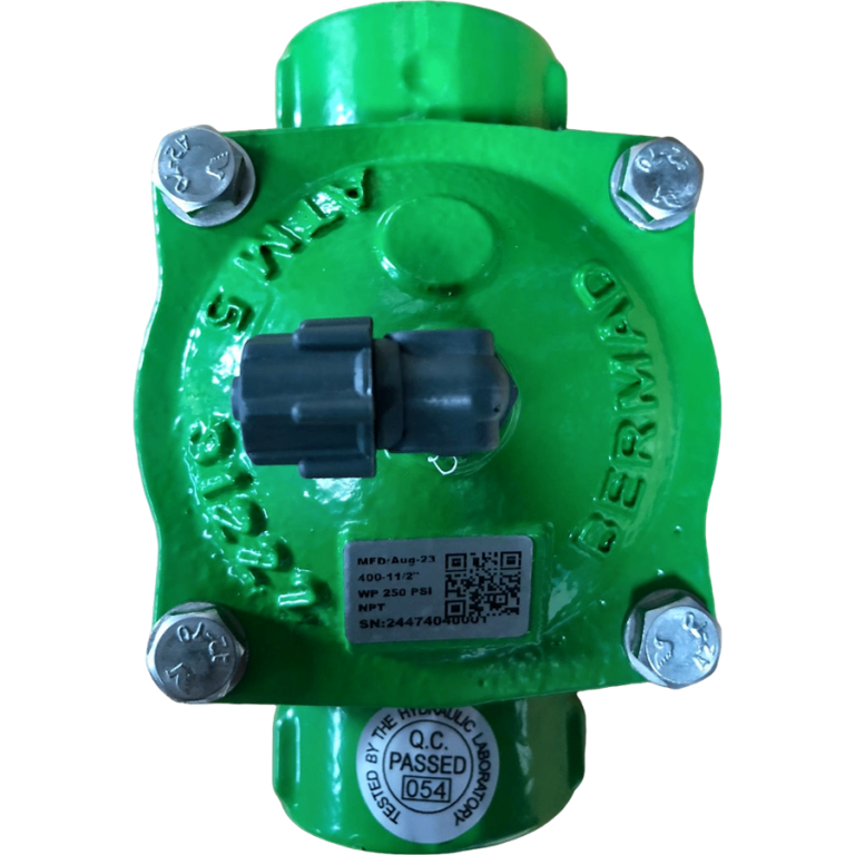 Válvula básica serie 400 Bermad – IR-405 de 1 1/2” (40mm); Globo -Rosca - Falesa